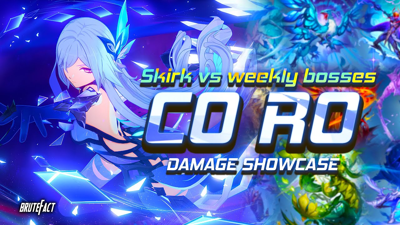 C0R0 Skirk VS ALL Weekly Bosses | F2P Skirk Damage Showcase with ...