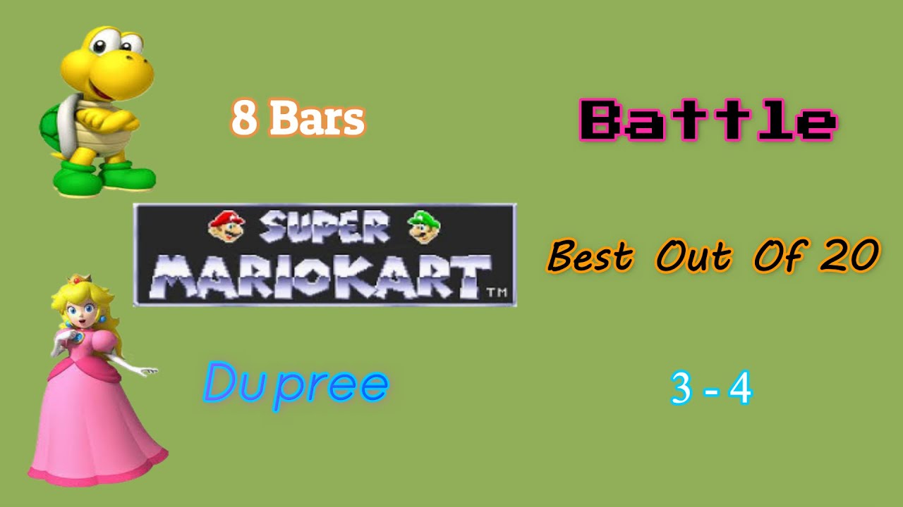 Super Mario Kart - Battle - 8 Bars Vs Dupree - Best Out Of 20 | 3-4 ...