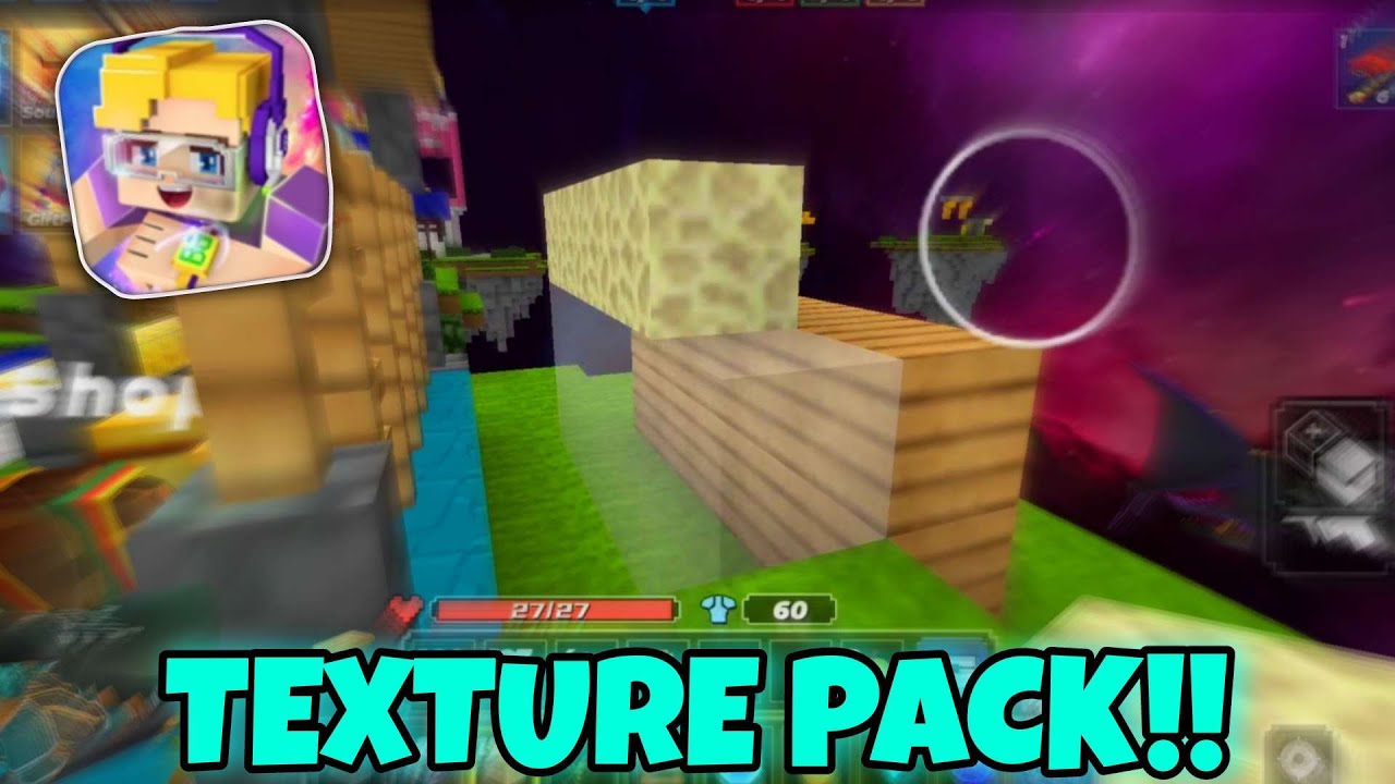Trying Custom Texture Pack in Blockman Go Mobile - YouTube