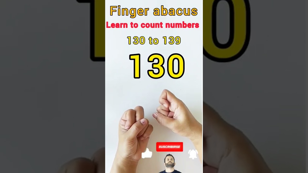 Finger Abacus -Learn to numbers from 130 to 139 with fingers -abacus # ...