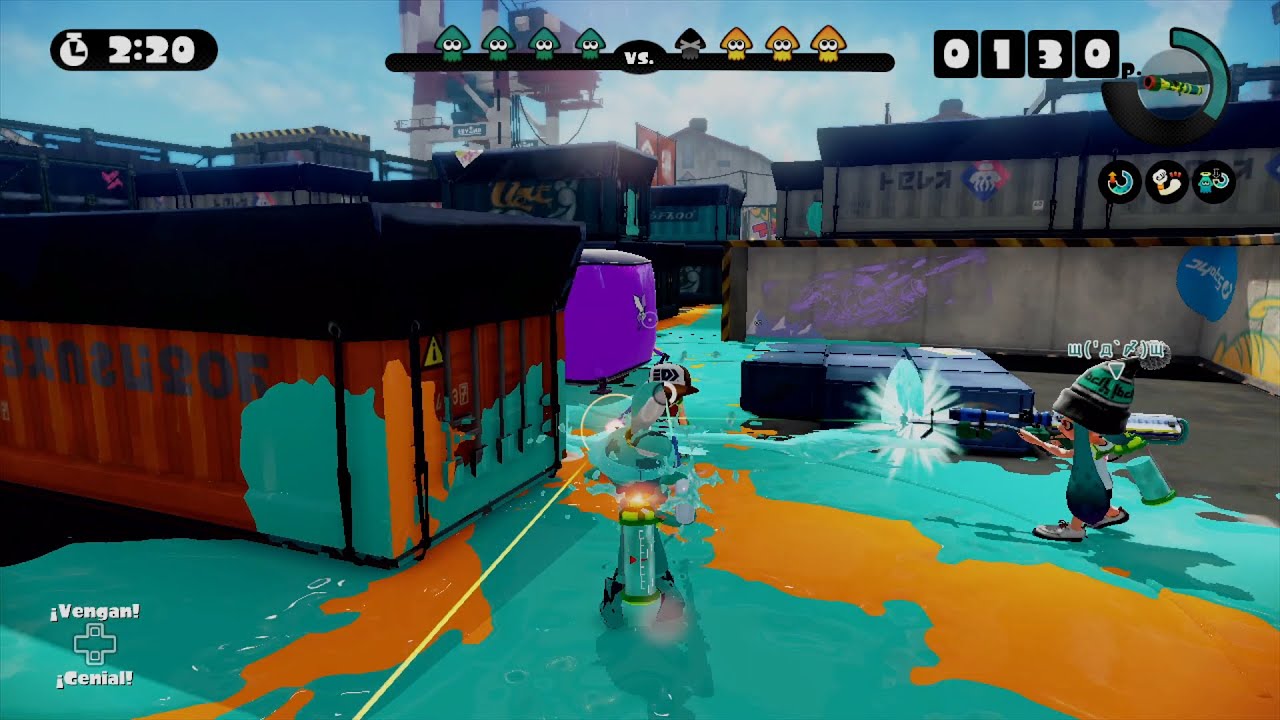 3 chargers aiming at each other - Splatoon 1 Clips - YouTube