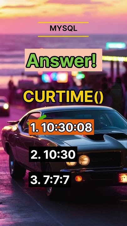 We Can Master Sql Curtime Function Quiz Mysql Master Quiztime Sql Oracle Coding Youtube