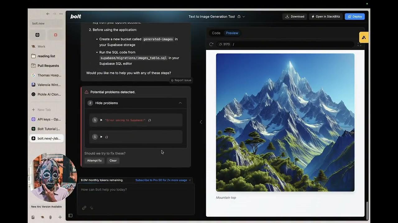Bolt.new tutorial part 2 - setting up a database with Supabase - YouTube