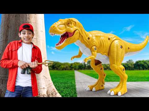Jason and the Dinosaur Become Alive In the Park