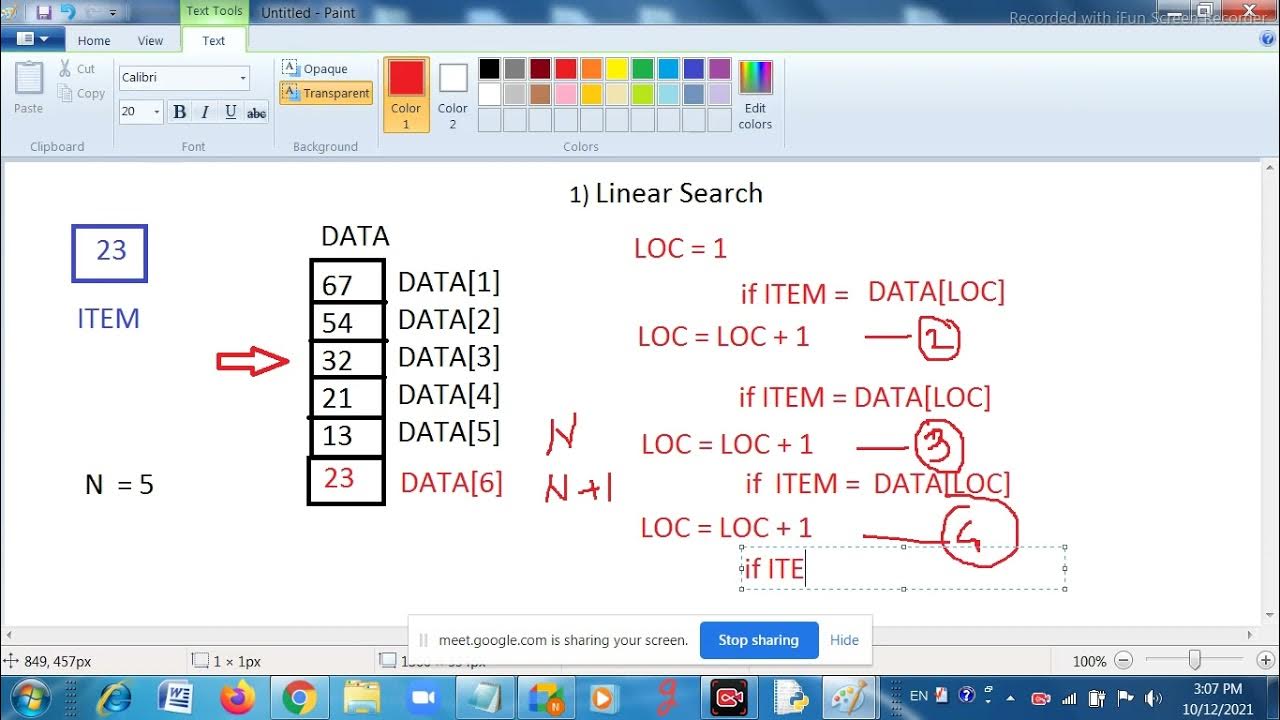 Algorithm - Linear & Binary Search 10 dec 2021 - YouTube