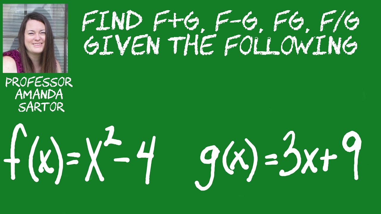 Build Combination Of Functions Add Subtract Multiply Divide Youtube