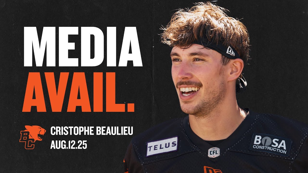 BC Lions Defensive Back Christophe Beaulieu | Post-Practice | August.12 ...