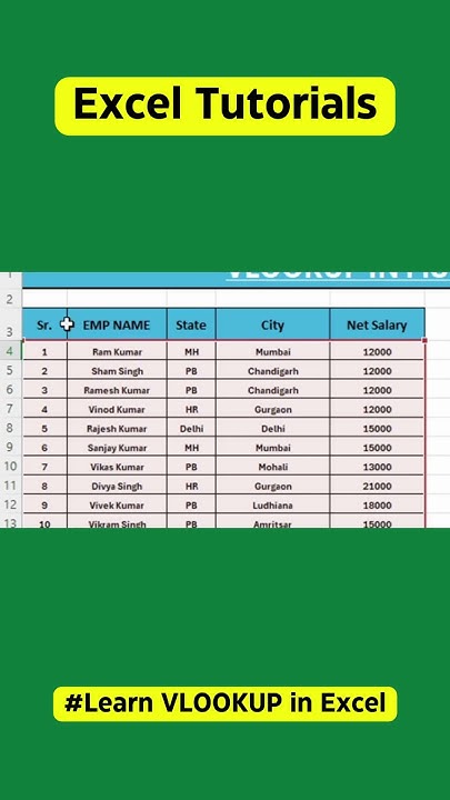 Master VLOOKUP in Excel: Quick and Easy Guide for Beginners - YouTube