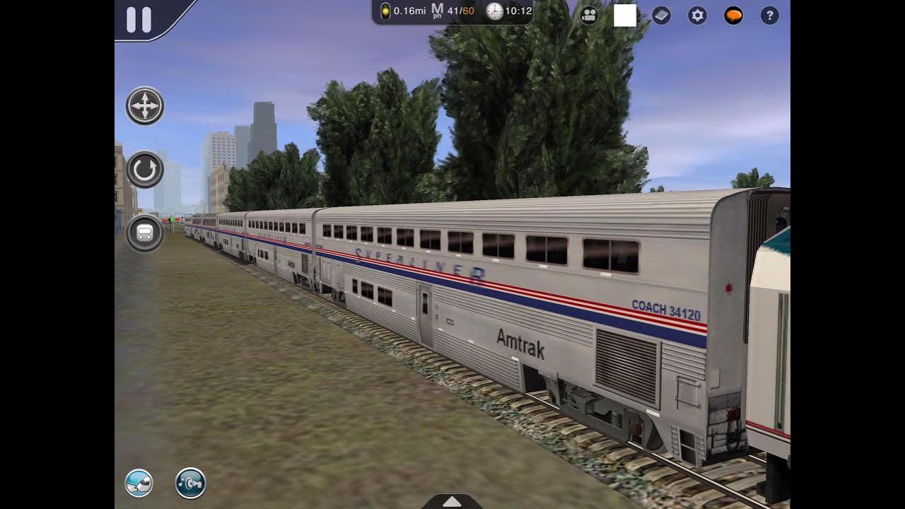 Trainz Driver 2: Amtrak P42DC Leads The Empire Builder In Chicago - YouTube