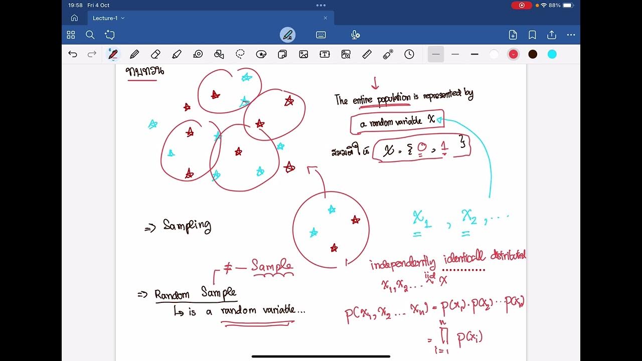 Estimation Theory Lecture 1-1 Random Sampling - YouTube
