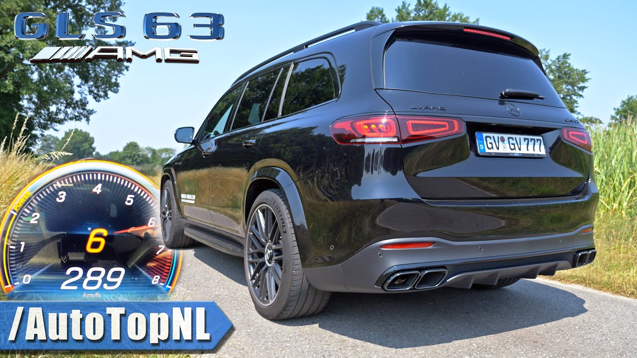 Mercedes AMG GLS 63 612HP 0-289 ACCELERATION TOP SPEED & SOUND by ...