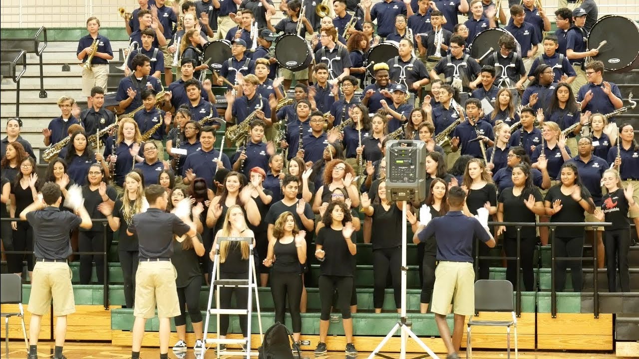 Akins High School Kick-Off Rally 2018-The Band - YouTube