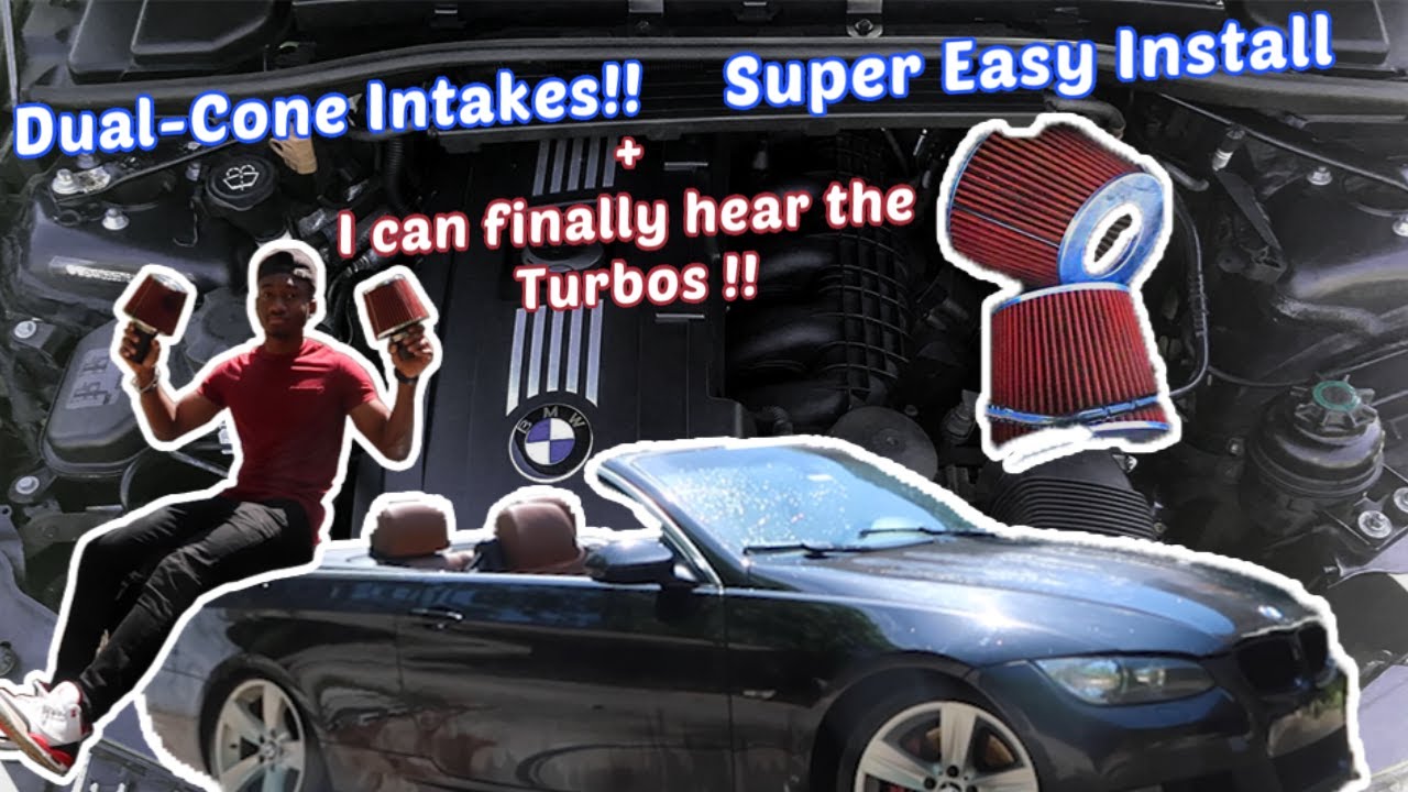 Installing Dual Cone Intakes !! (N54) BMW 335 - YouTube