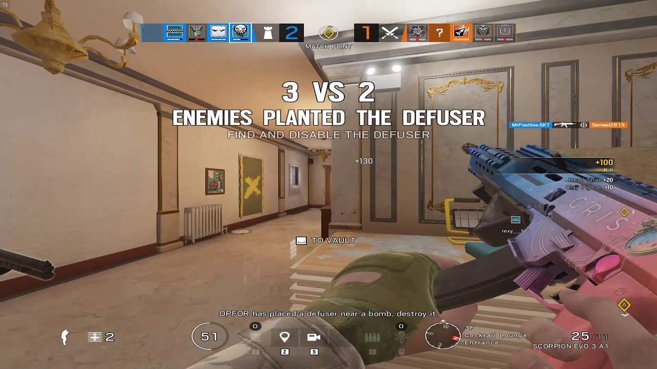 R6, Kafe defending with ela - YouTube