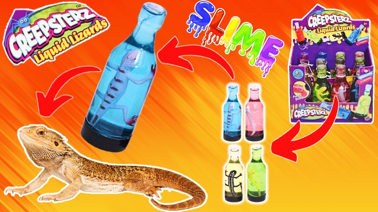 Des LEZARDS dans du SLIME dégoutant ! CREEPSTERZ LIQUID LIZARDS ! - YouTube