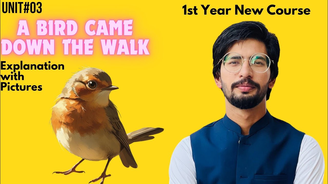 A Bird Came Down the Walk - 1st Year New Course #1styearenglish # ...