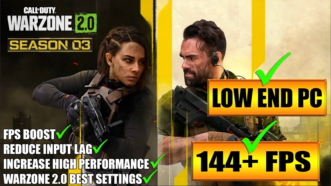 🔧 Warzone 2.0 Season 3: Low End Pc increase performance / FPS with any ...