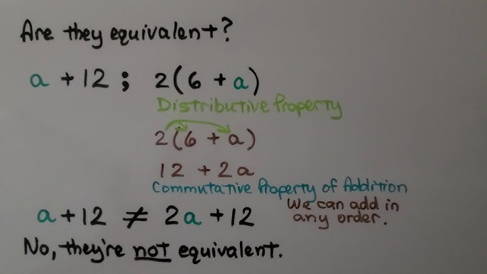 Equivalent Expressions Addition