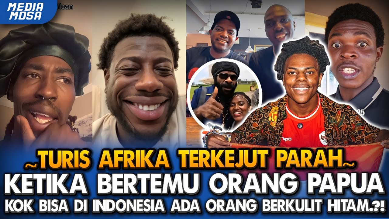 TERKEJUT‼️Reaksi Turis Afrika Ketemu Orang Papua‼ Kaget Kok Bisa Ada ...