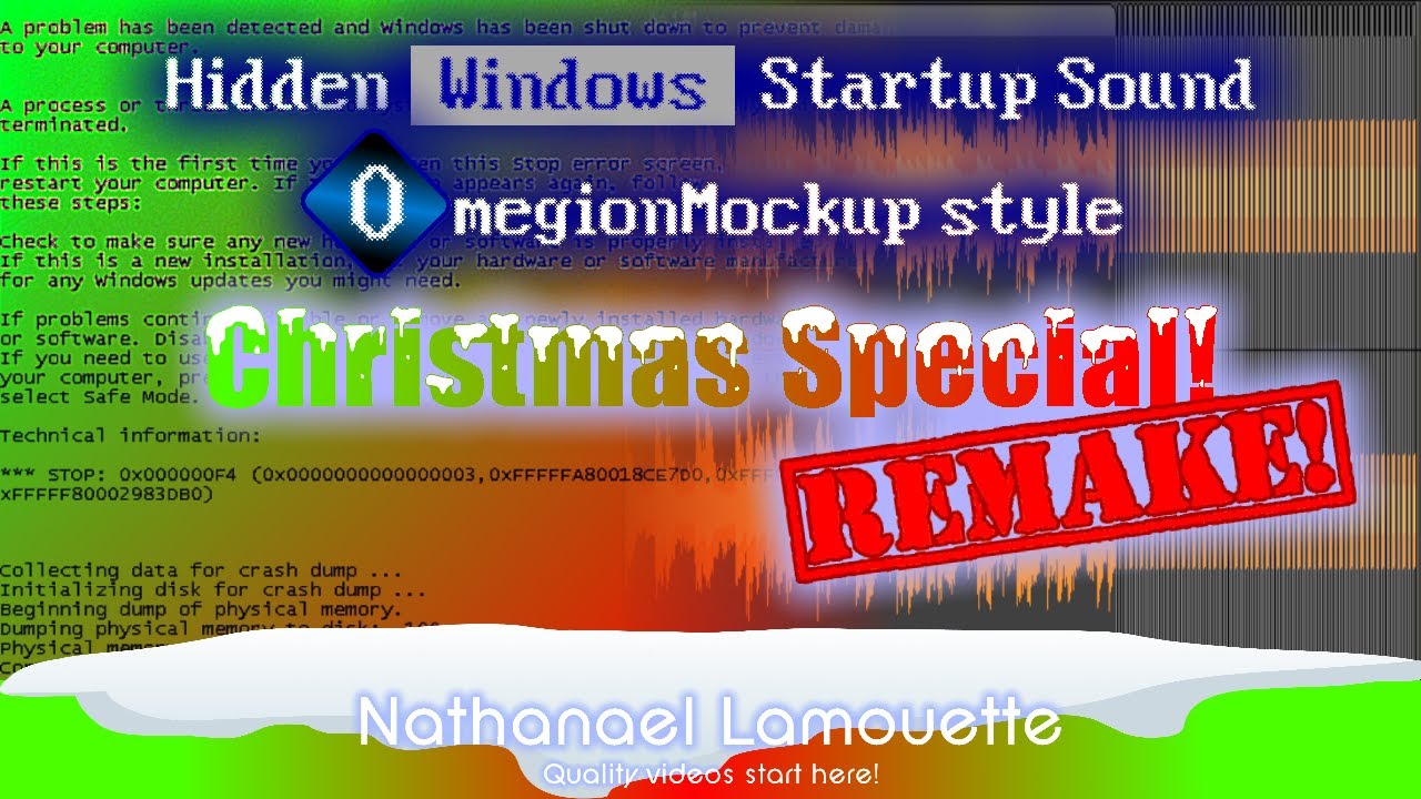 Hidden Windows Christmas Startup Sound (OmegionMockup Style) - YouTube