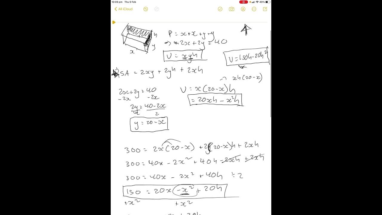 Maximum and Minimum calculus problems - YouTube