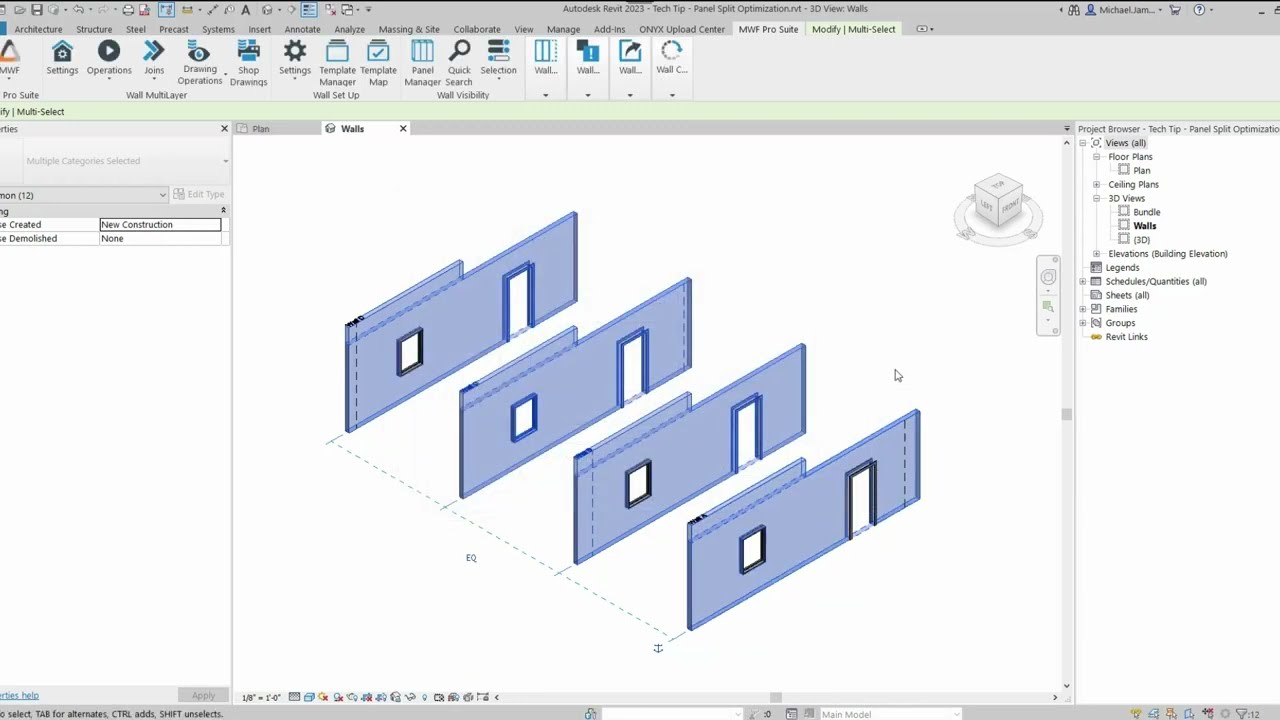 How to Use the Panel Split Optimization Tool | Revit® Framing - YouTube