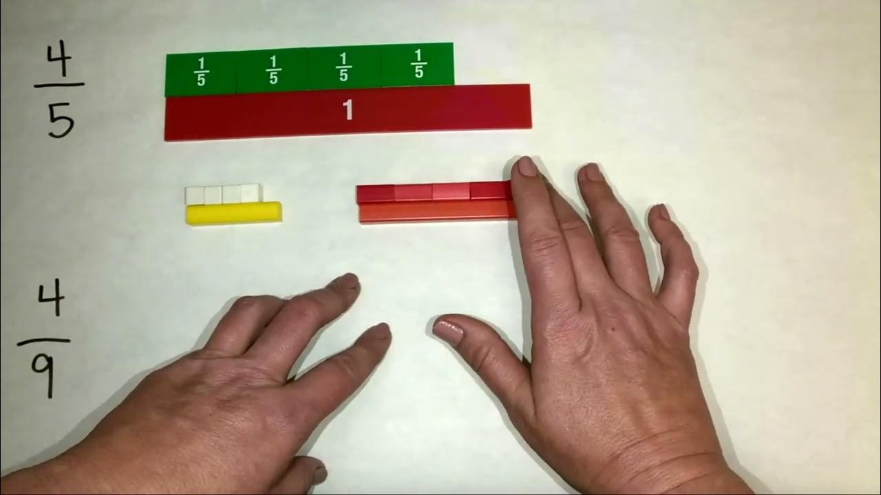 SPIRAL Benefits of using Cuisenaire Rods versus Fraction Tiles - YouTube