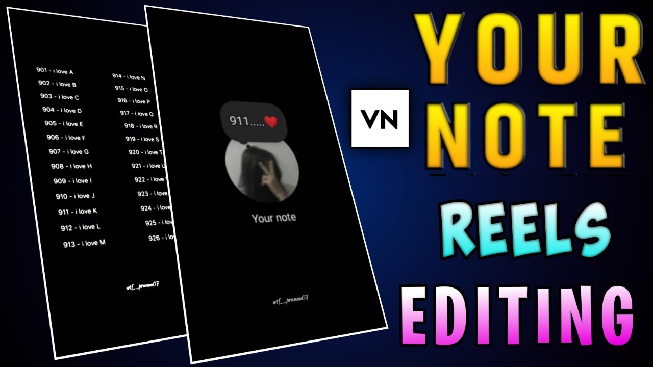 Your Note Instagram Trending Your Note Reels Editing | Your Note Reels ...