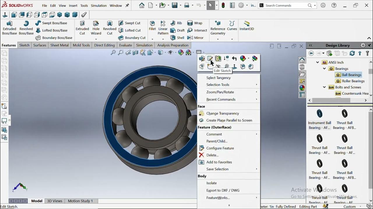 How to use Ready Made Tool Box in Solidworks? For Beginners - YouTube