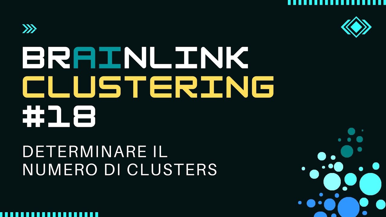 MACHINE LEARNING: CLUSTERING - Determinare il numero di Cluster (Elbow ...