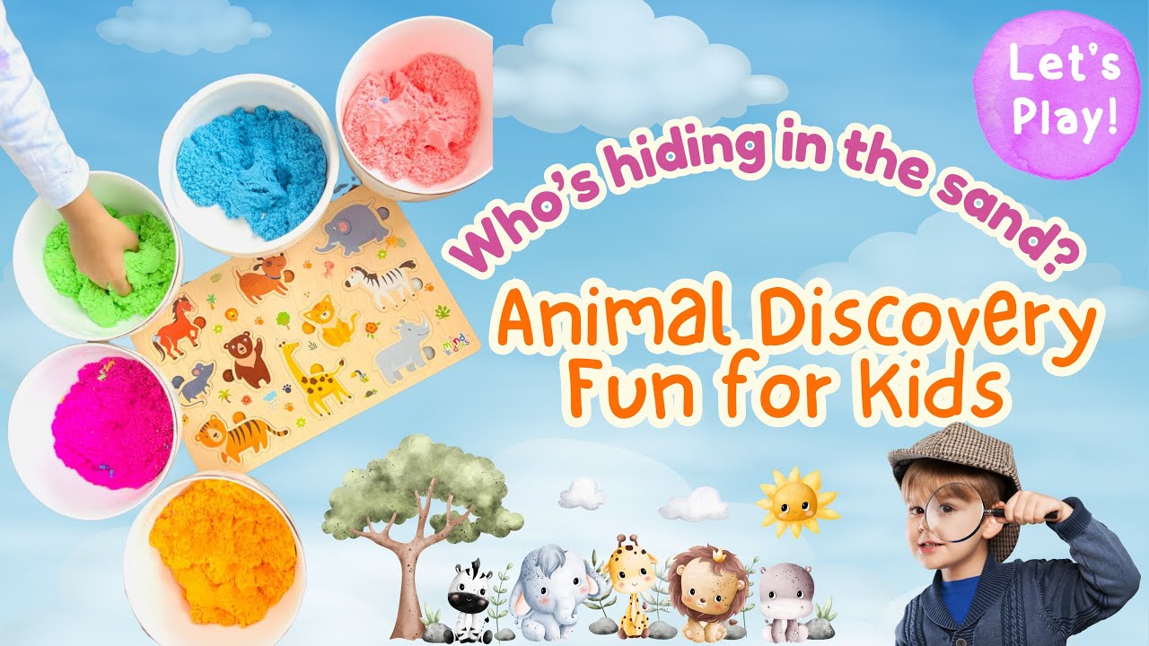 Learn Animals with Kinetic Sand | Dig in & Learn Fun Facts ...