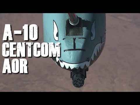 A-10 CENTCOM AOR Show of Presence Over Undisclosed Area - Flares ...