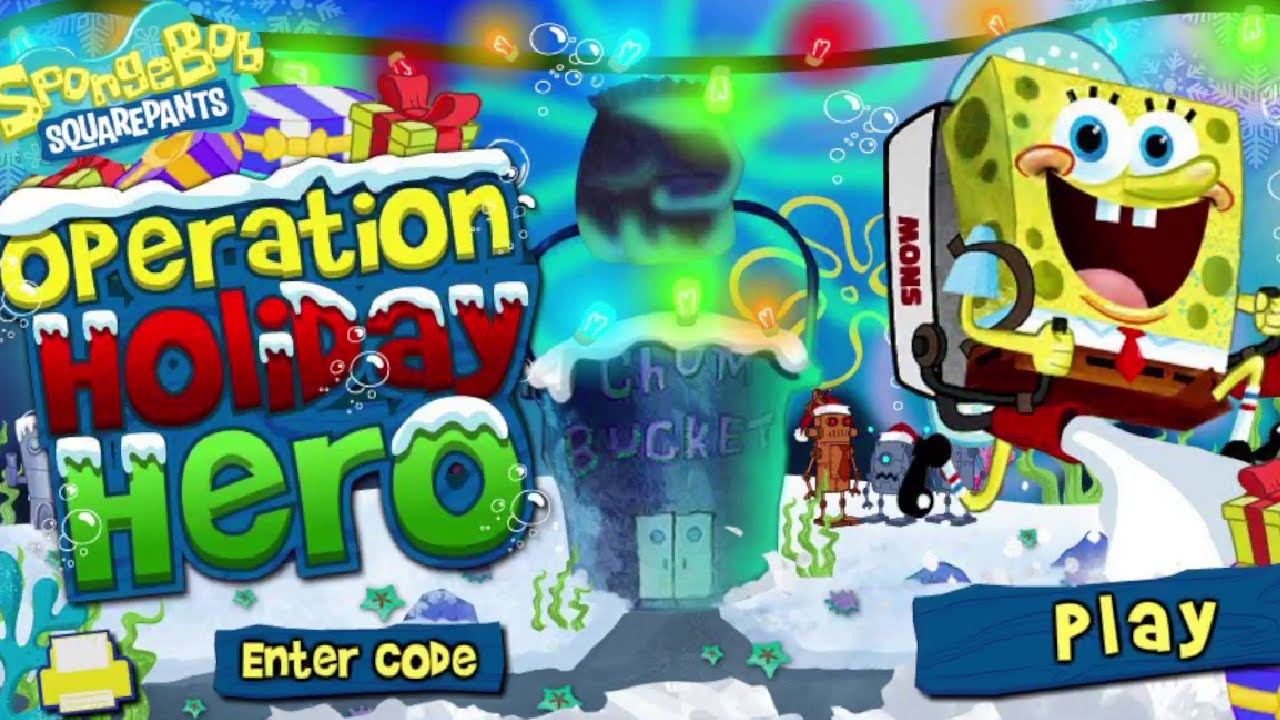 SpongeBob SquarePants: Operation Holiday Hero - Flash Game Gameplay ...