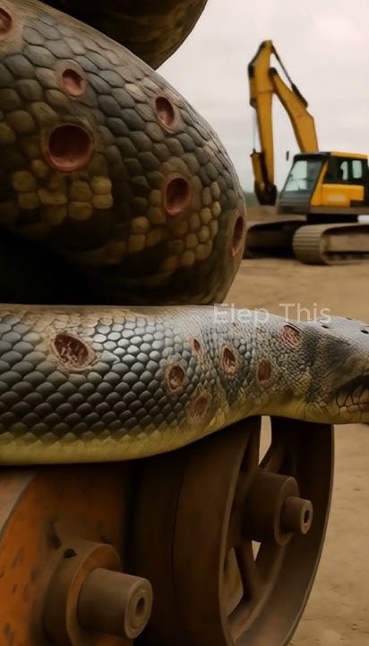 Found a python wrapped tightly around my excavator | Elep This # ...