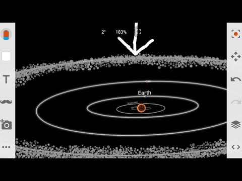Planet orbit size comparison - YouTube
