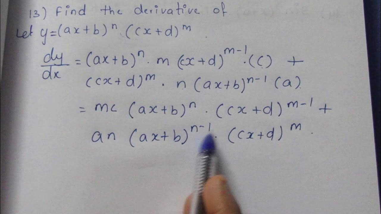 CBSE NCERT CLASS 11 MATHS LIMITS & DERIVATIVES MISCELLANEOUS EX SUM 13 ...