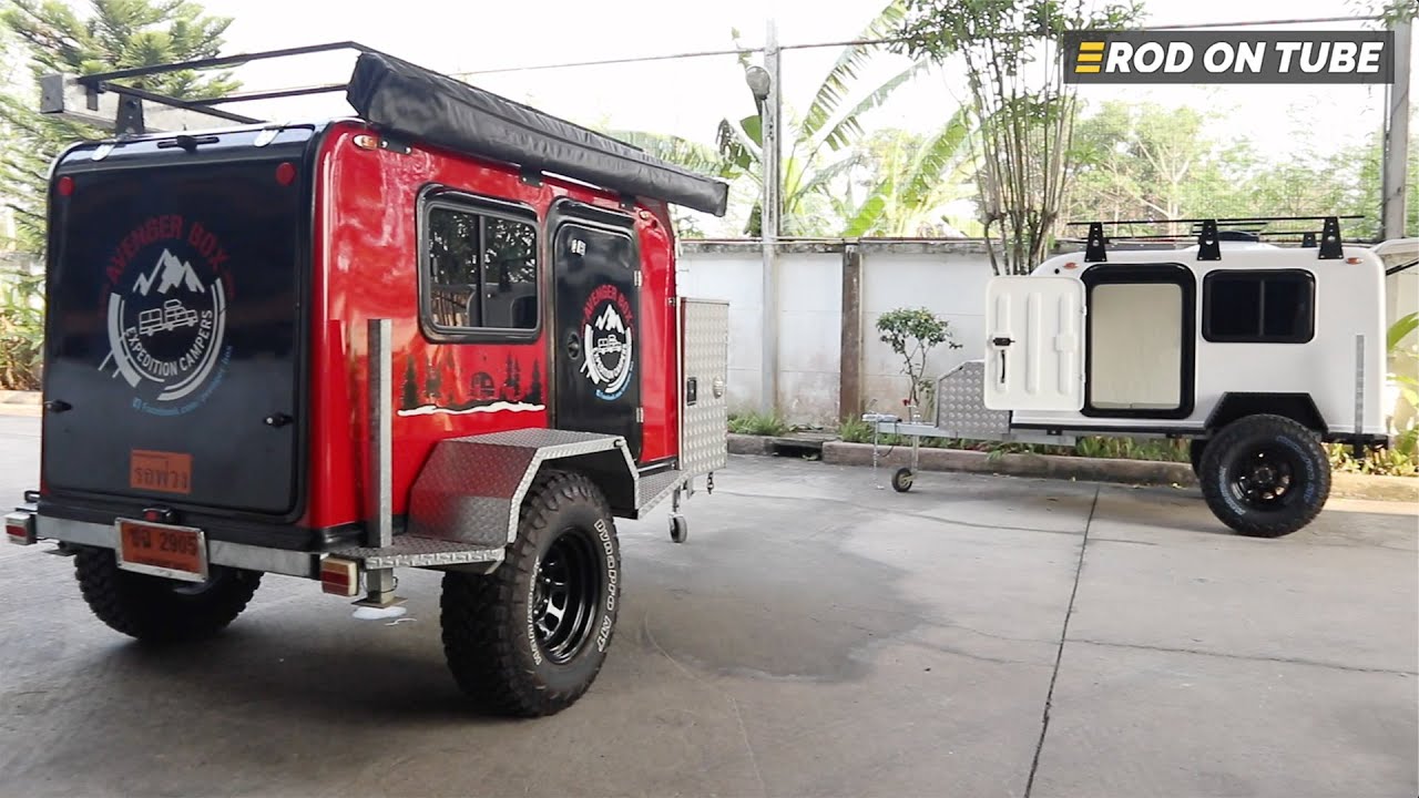 สายลากไซส์เล็ก Avenger Box Mini Camper Trailer รถเก๋งลากได้นอนสบายแอร์ ...