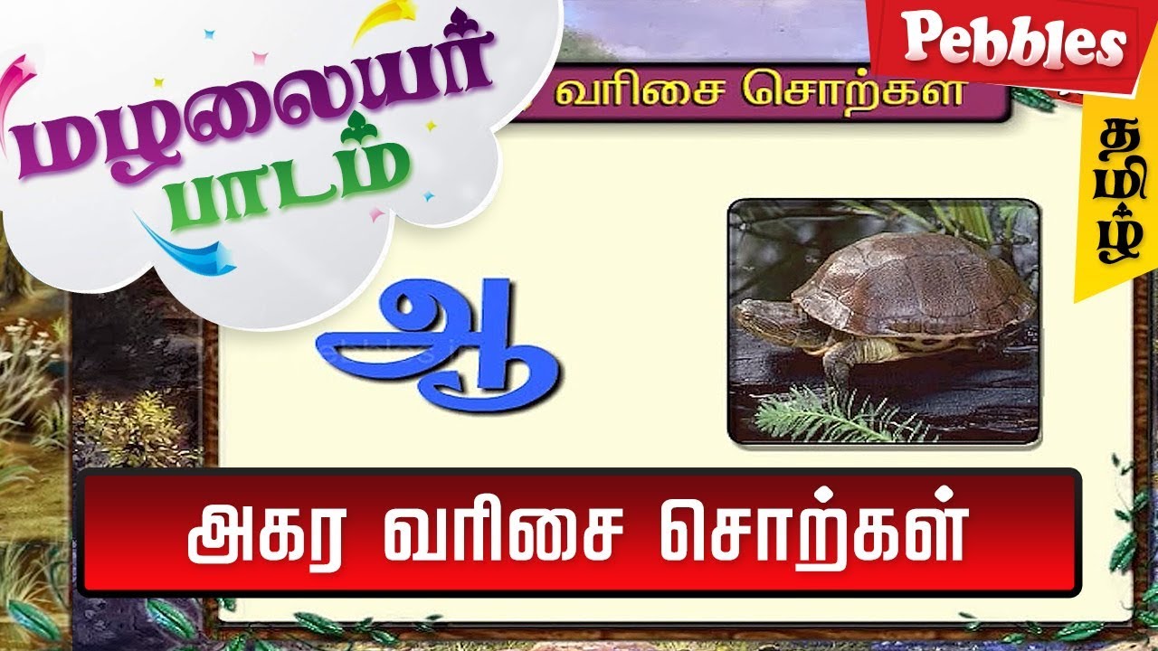 Agara Varisai Sorkal | Learn Tamil Word | Adipadai Tamil - YouTube