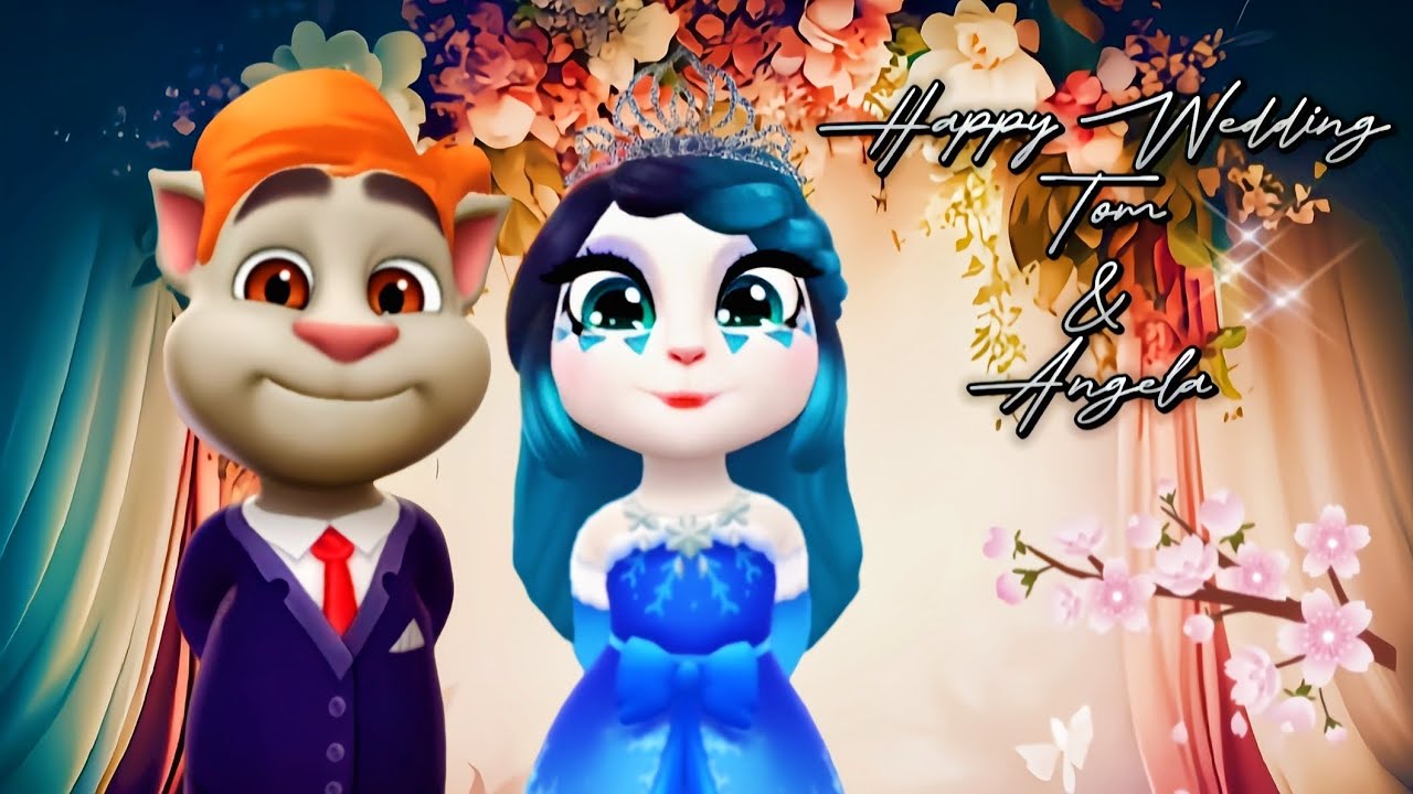 Happy Wedding Angela & Tom - My Talking Angela 2 - My Talking Tom 2 ...