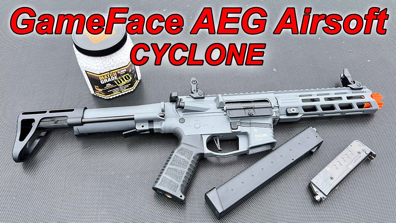BEST BUDGET ELECTRIC AIRSOFT? Game Face GFCR Cyclone AEG Full/Semi-Auto ...