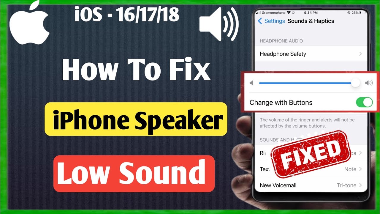 How to Fix iPhone Speaker Too Low Sound Problem | How To Increase ...