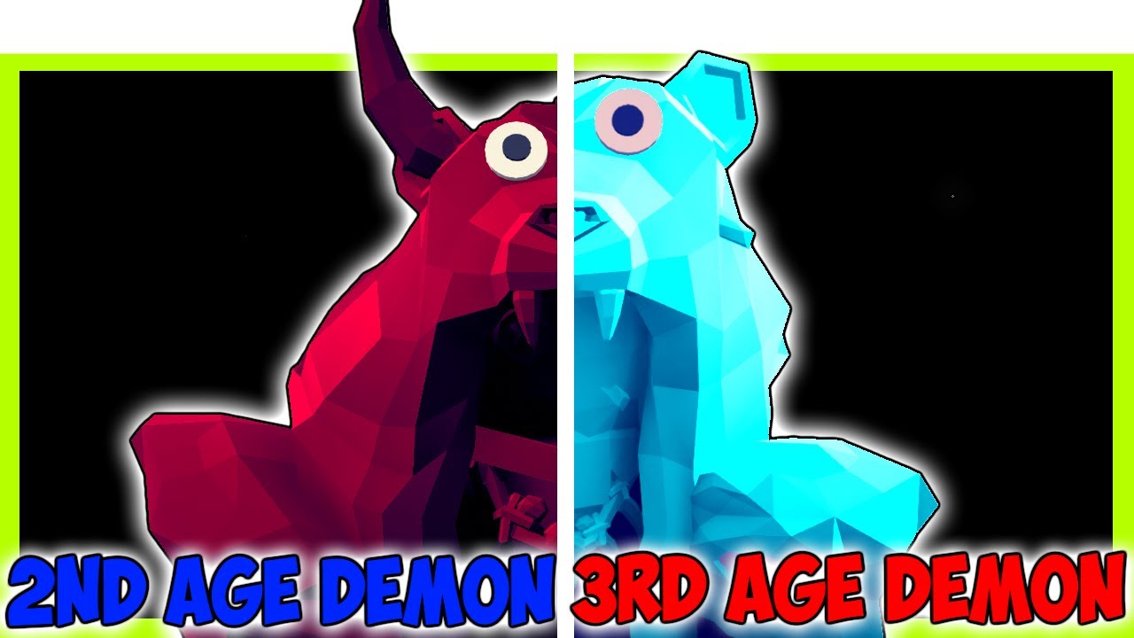 TABS MODS - 2nd Age Demon and 3rd Age Demon vs Every Faction - YouTube