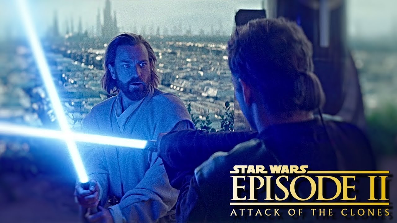 Obi-Wan Kenobi VS Padawan Anakin Skywalker Training Duel - YouTube