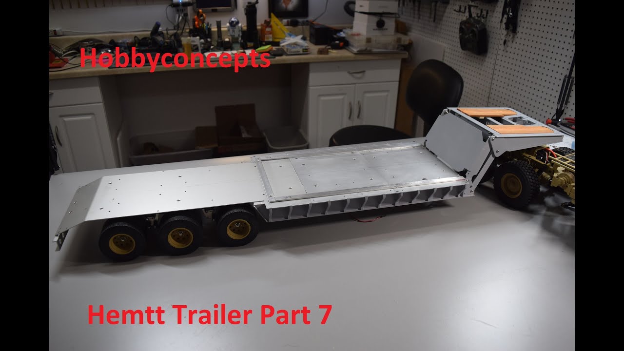 1/12 HG P 802 Hemtt Custom Trailer Build Part 7 - YouTube