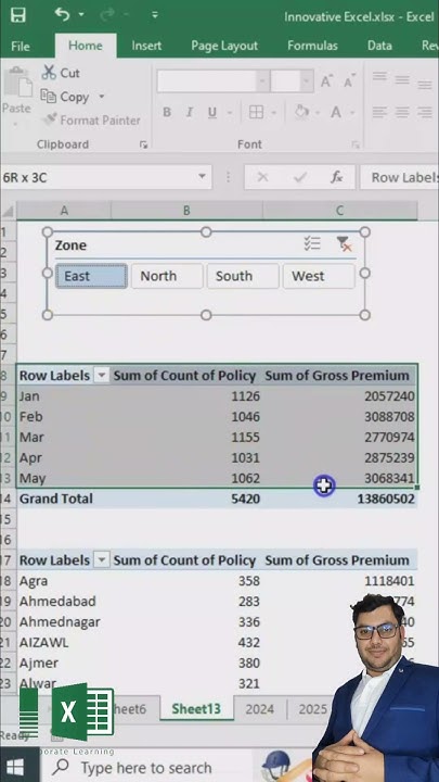 How To Add Slicer In Excel Excel Exceltutorial Exceltricks Exceltutorial Youtube