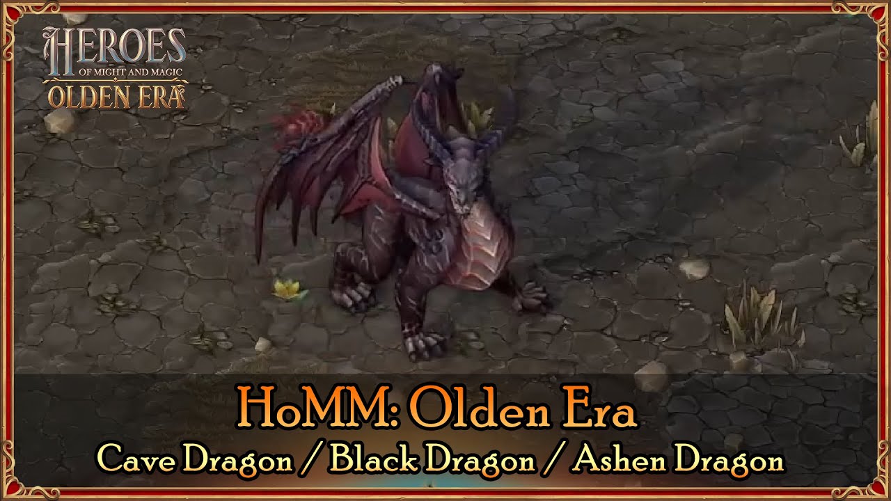 HoMM: Olden Era – Dungeon Tier VII: Cave Dragon / Black Dragon / Ashen Dragon - YouTube