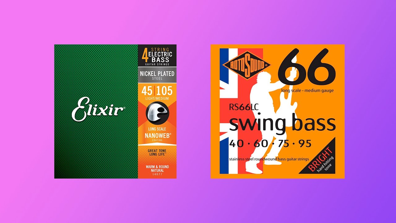 Elixir NANOWEB Nickel Plated (45/105) 🔥VS🔥 Rotosound RS66LC Swing Bass (40/95) - YouTube