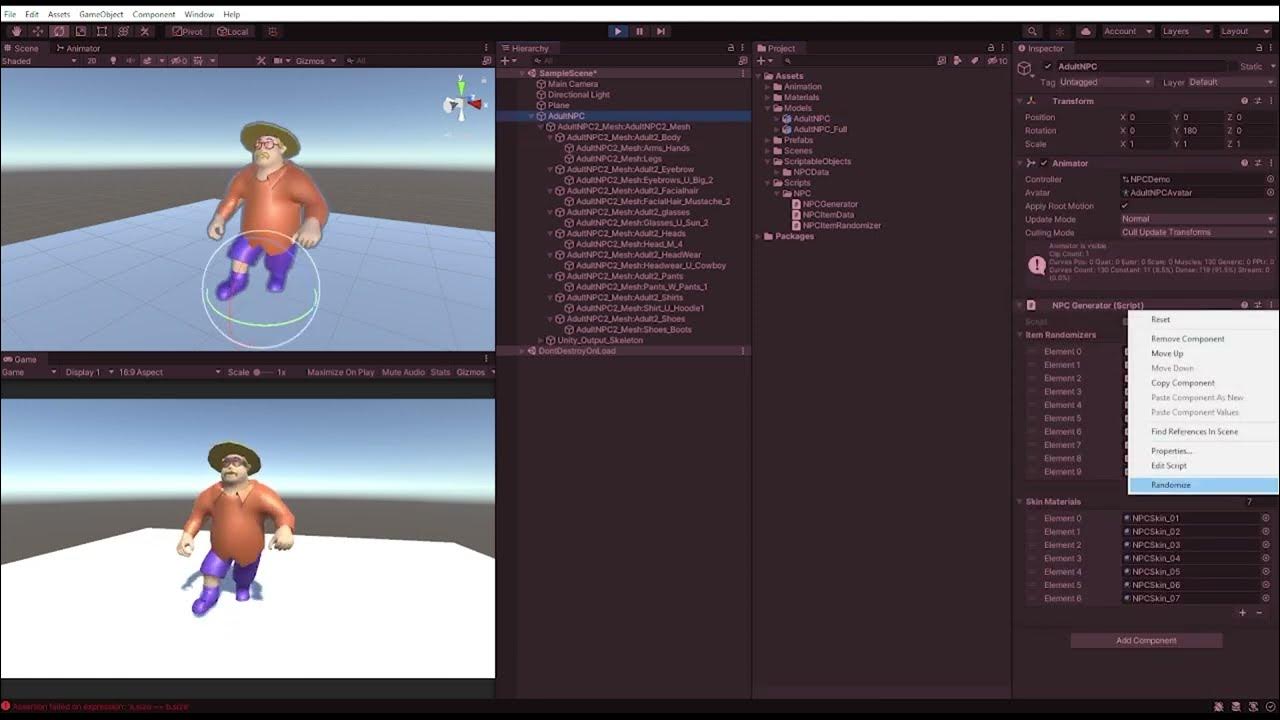 Generating NPCs for Unity 3D with Maya - YouTube