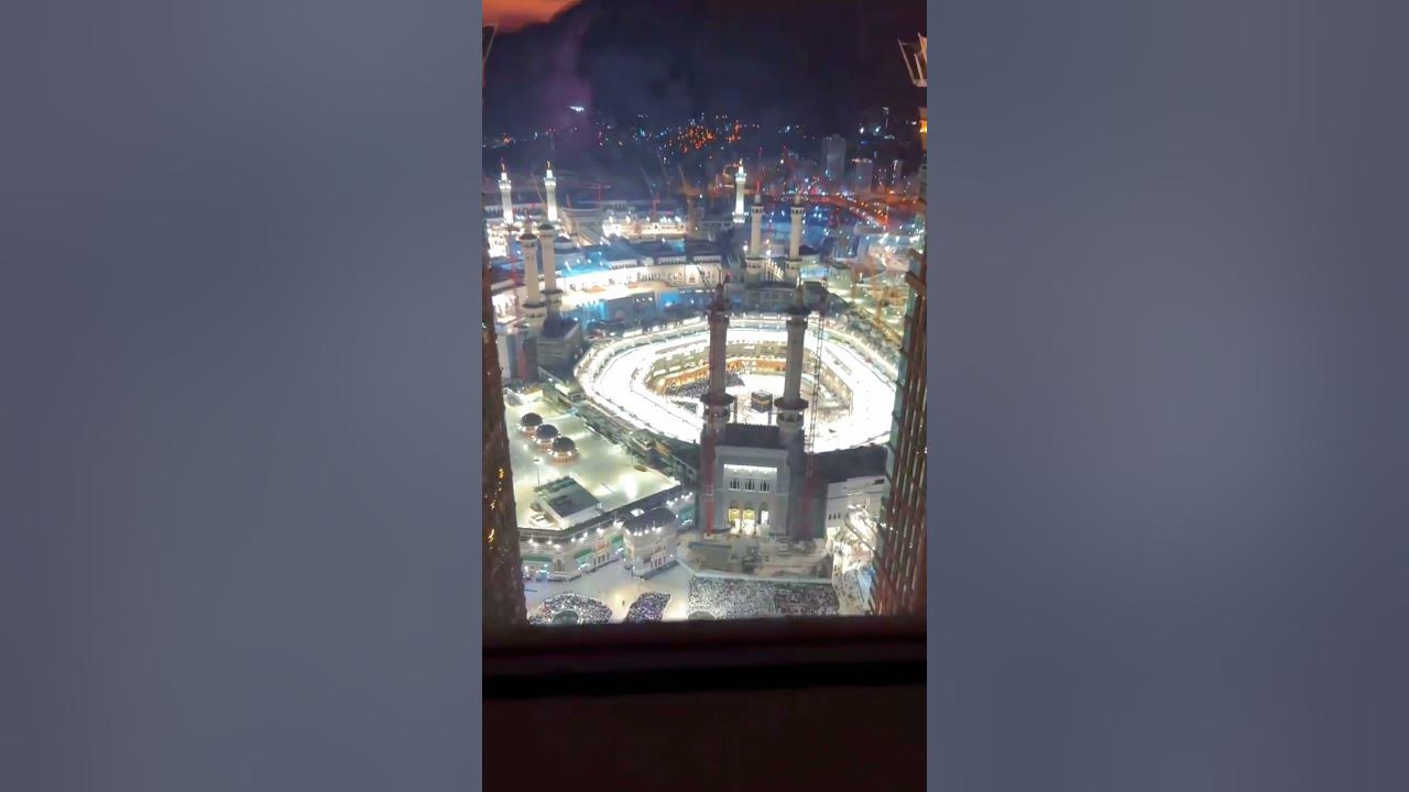 Ghar ke andar se khane kaba ka nazara #beautiful #makkah #allah - YouTube