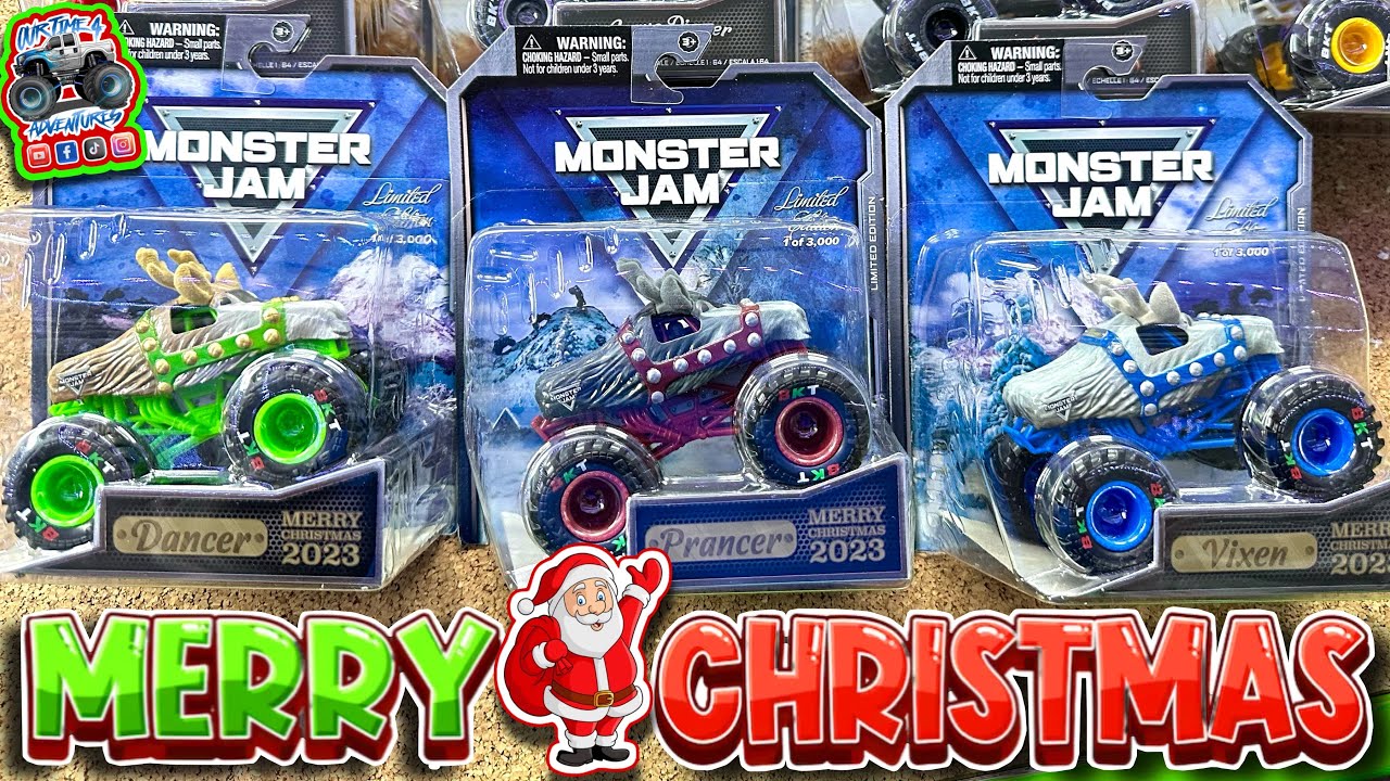 Toy Monster Truck Reveal | #42 | EXCLUSIVE MonsterJam Christmas ...